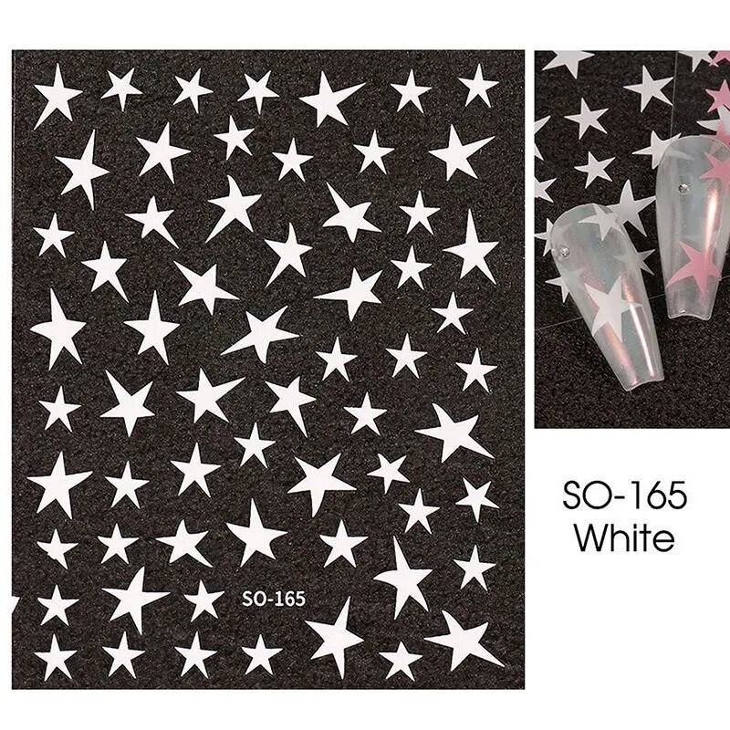 Полая пятиконечная звезда 3D наклейка