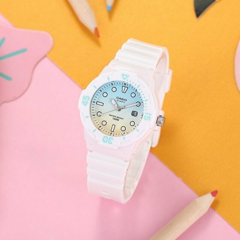 Наручные часы CASIO Collection, желтый, голубой, белый — фото 1
