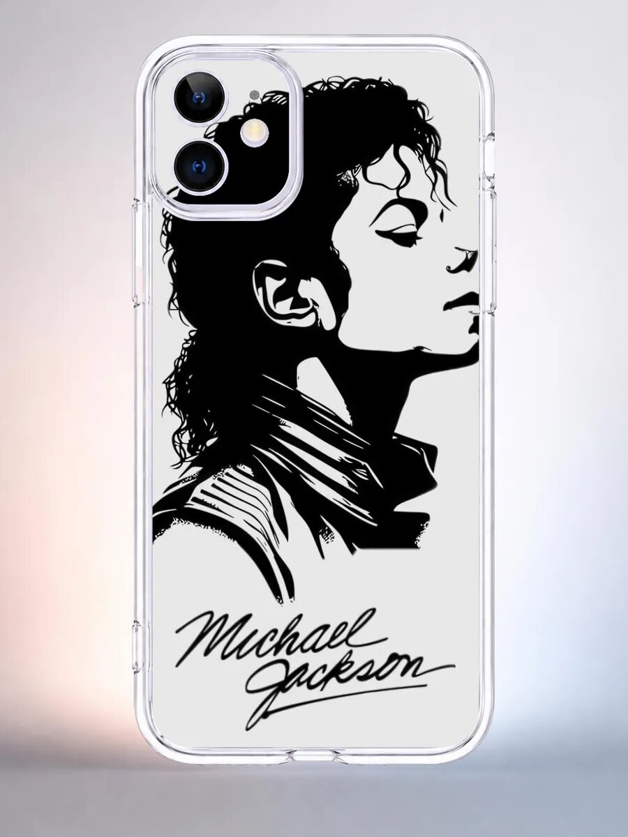 Чехол iPhone 11 Майкл Джексон силиконовый прозрачный
