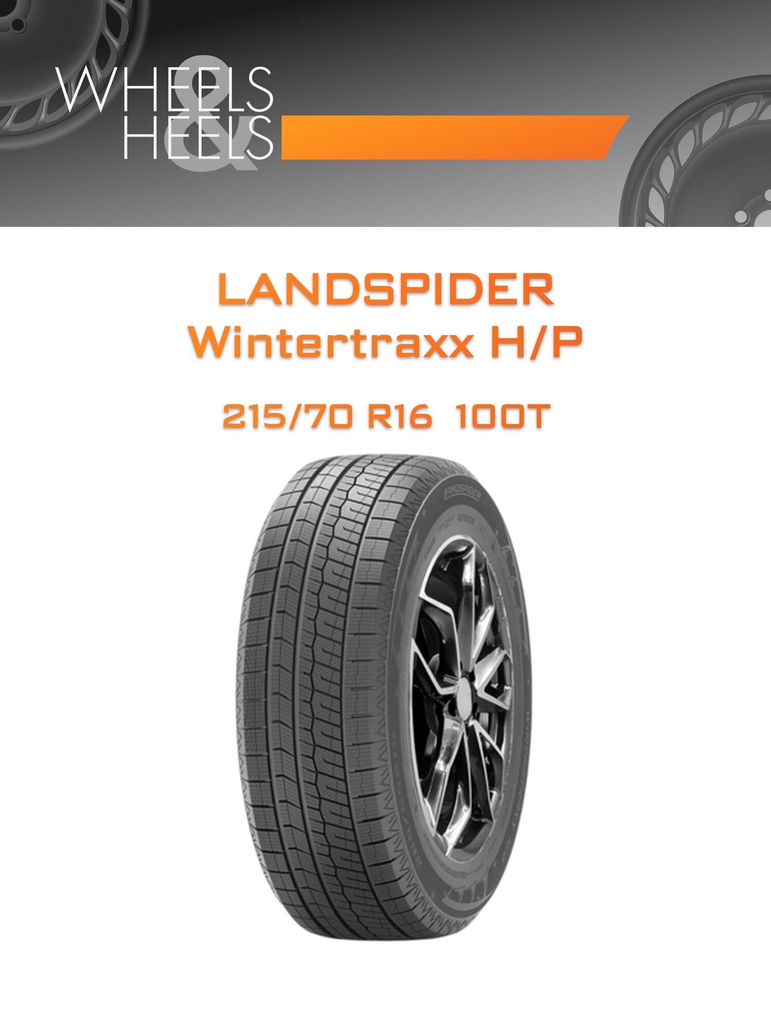 Шина автомобильная Landspider Wintertraxx H/P 215/70 R16 100T WINTER, зимняя, универсальная