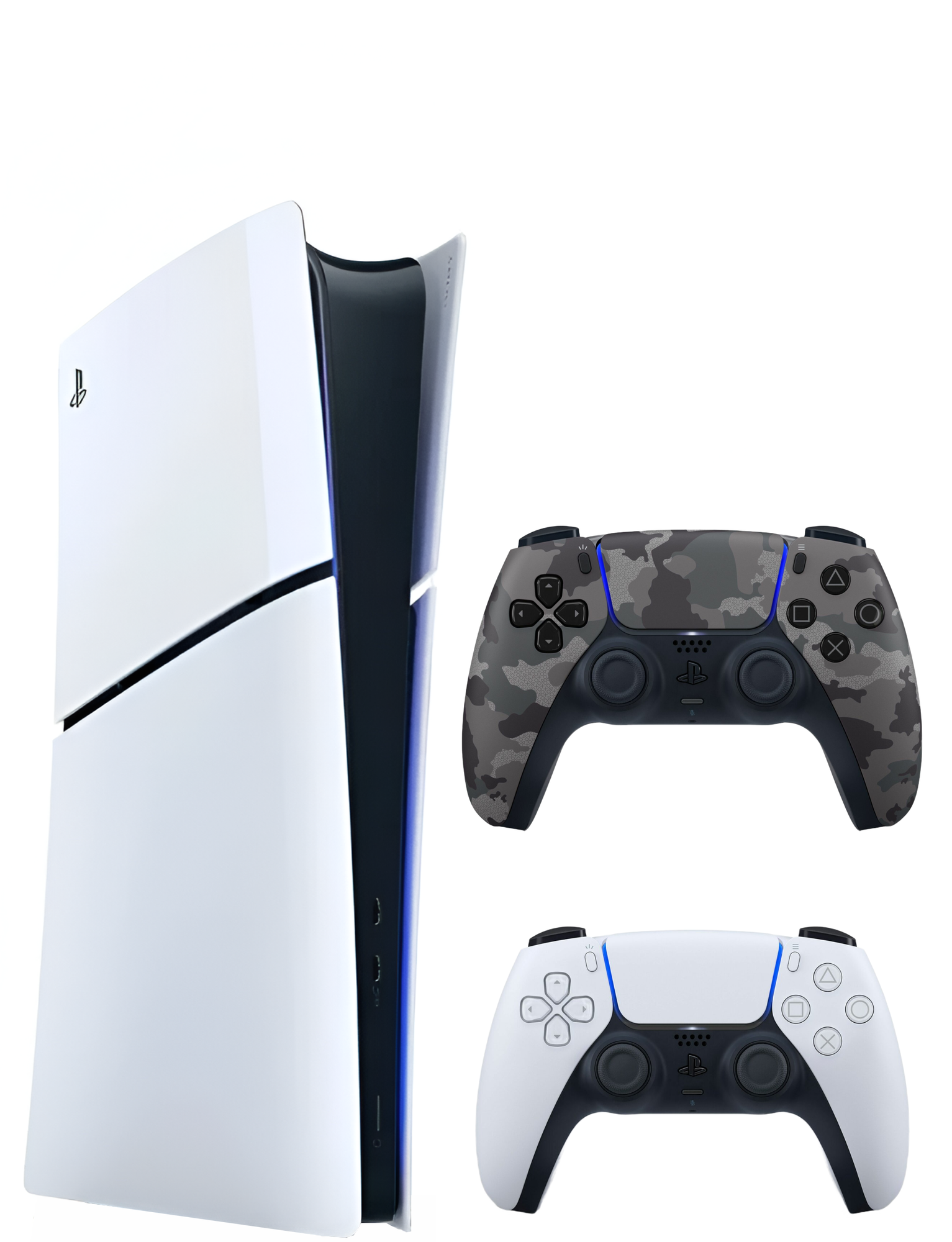 Игровая приставка Sony PlayStation 5 PS5 Slim Digital ,825 Гб (Без дисковода) + 2-ой геймпад(Камуфляжный)