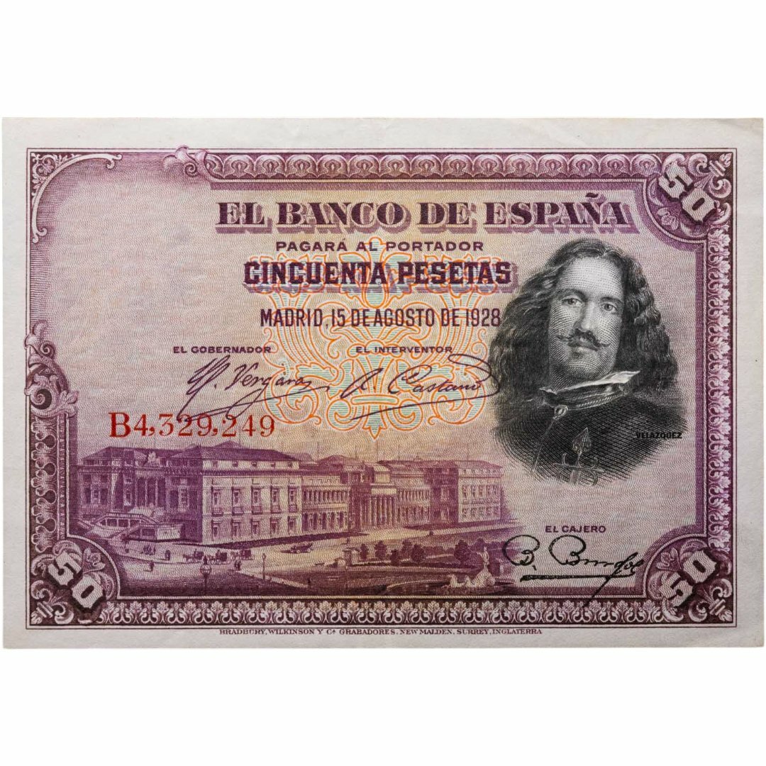 Испания 50 песет 1928 Pick 75