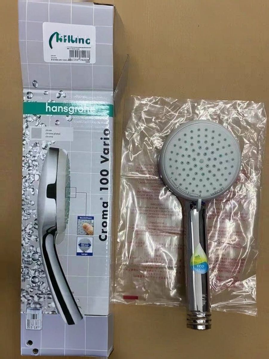 Германия Hansgrohe Hansgrohe 28537007 Koloma 100 с регулируемой скоростью и водосберегающим эффектом ручной душевой лейка