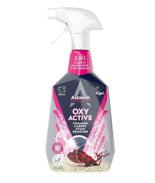 Пенный очиститель ковров Astonish Specialist OXY Active 750 мл