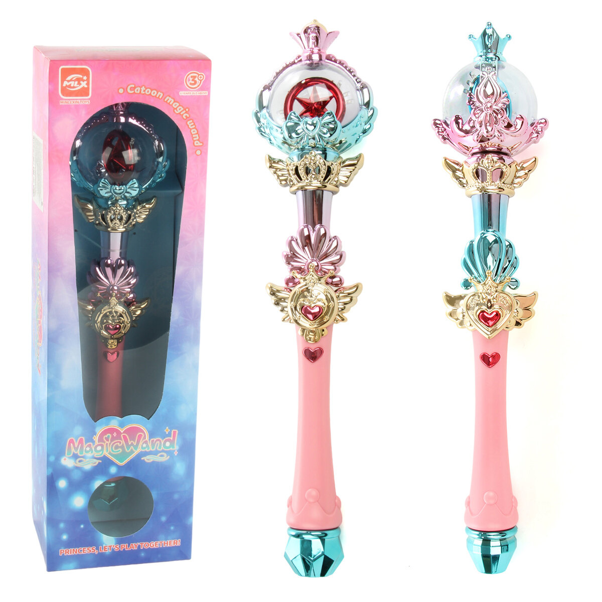 Волшебная палочка Veld Co, для девочки, со светом, звуком, 45 см