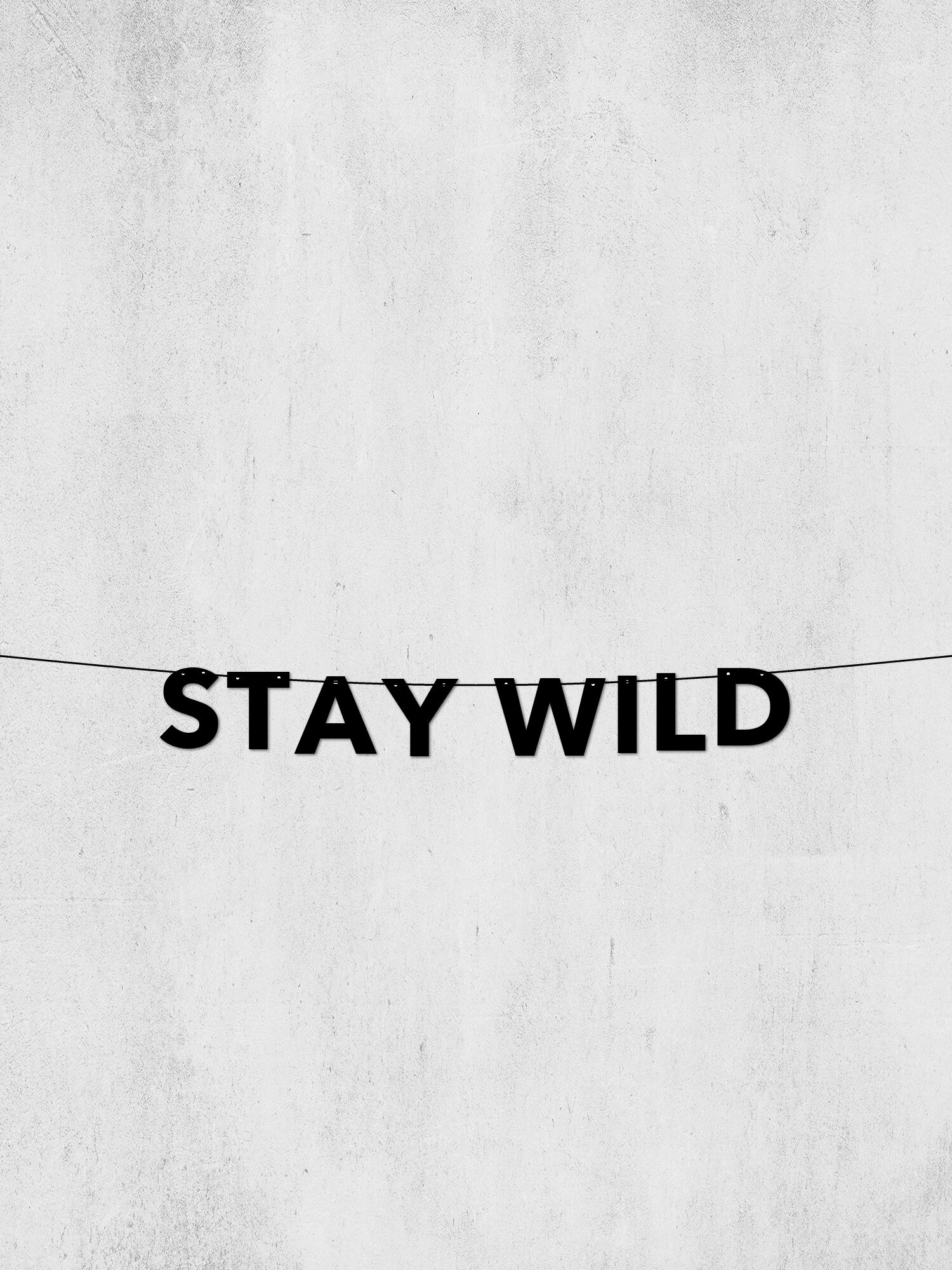 Гирлянда из букв Stay Wild Долговечный декор для фитнеса, праздников и интерьера, 10 см высота букв