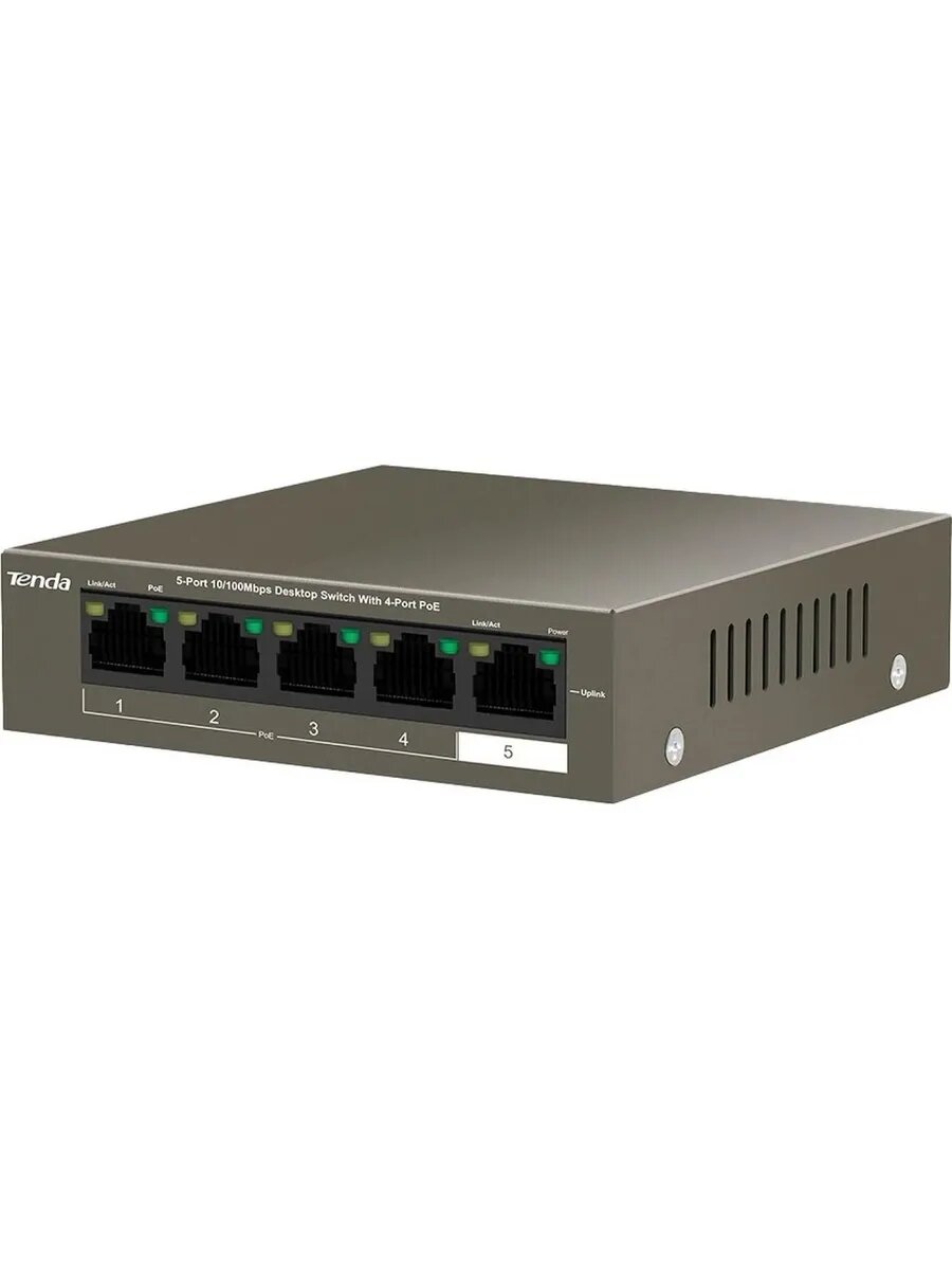 Коммутатор с PoE+ и 4 портами для бизнеса