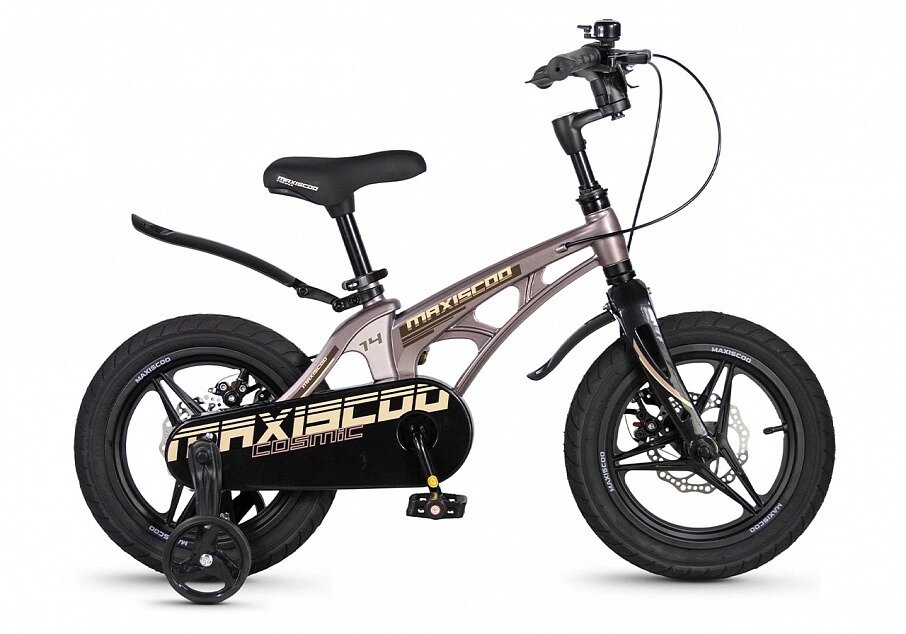 Велосипед MAXISCOO Cosmic Делюкс Плюс 14" 2026 (требует финальной сборки), Цвет бронзовый матовый