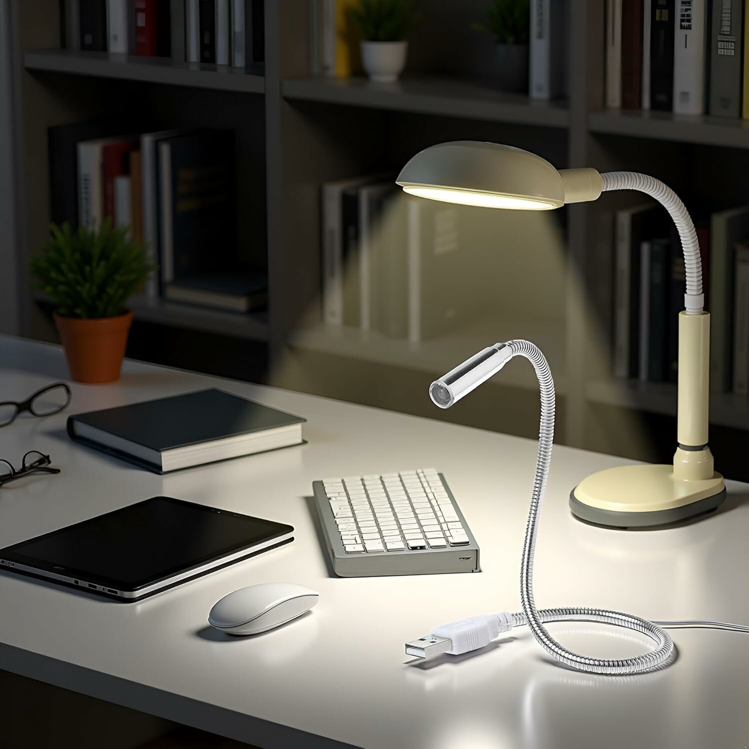 USB светильник гибкий светодиодный для клавиатуры и ноутбука фонарик, подсветка 36 см, 1 шт