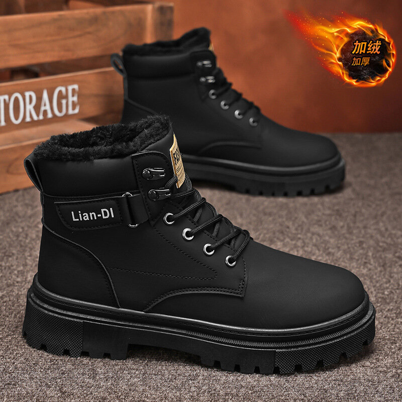 LUO Обувь мужская Осенняя для бизнеса Белая кожаная обувь/LD887 black