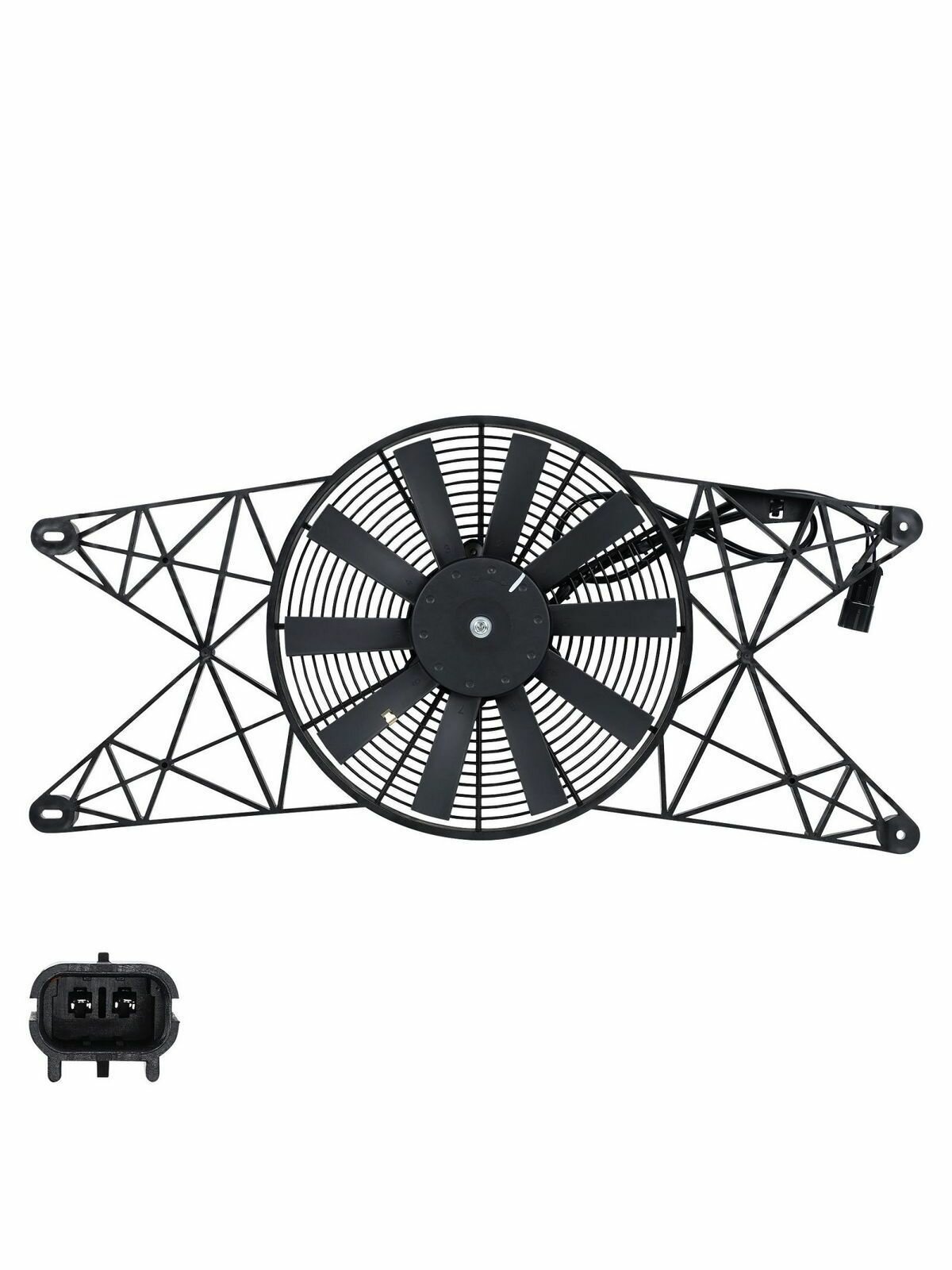 Электровентилятор кондиционера (с кожухом) Luzar LFAC 0322 для а/м ГАЗель Next, NN