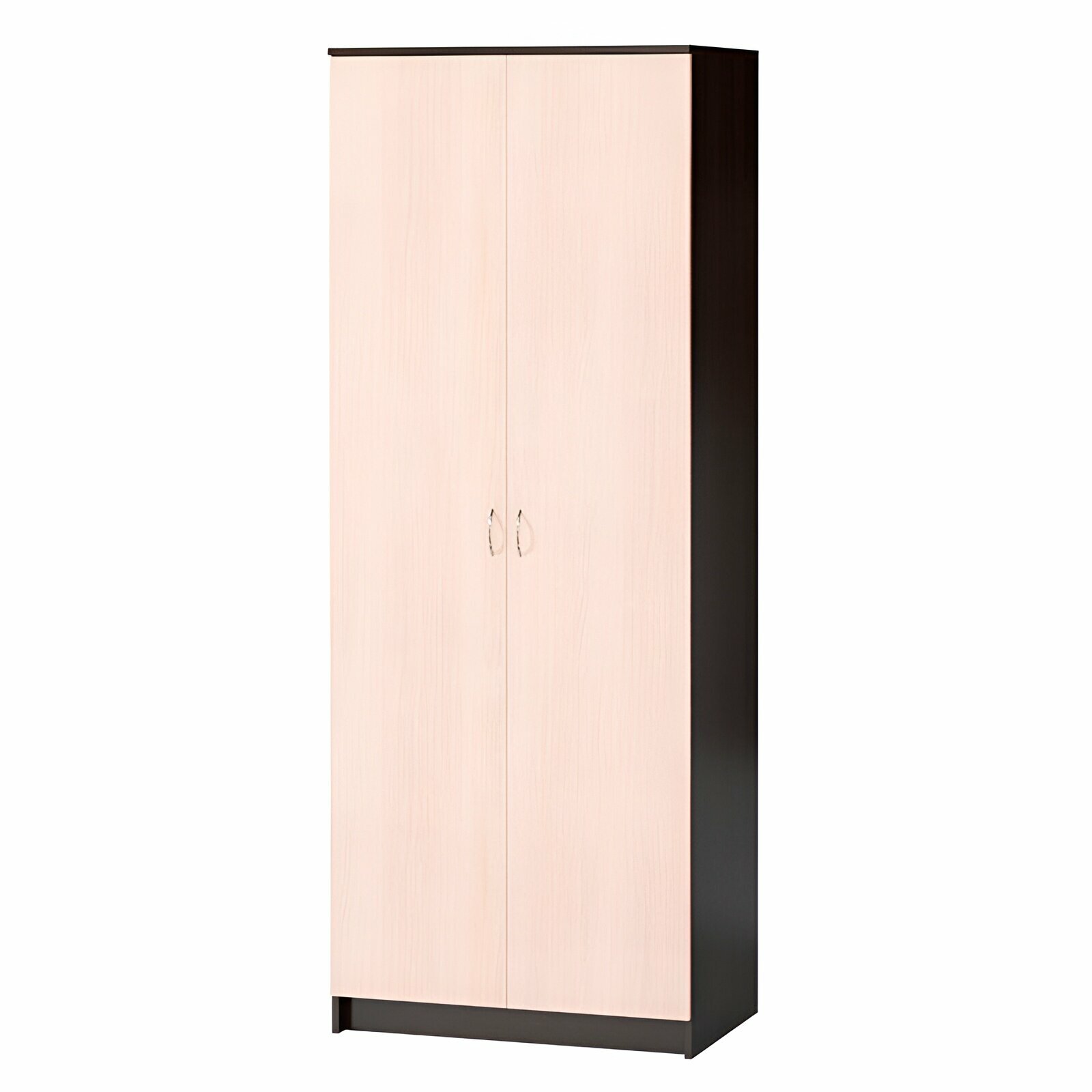 Шкаф распашной Евро-лайт для одежды с полками 60х45х220 см Венге+Вяз