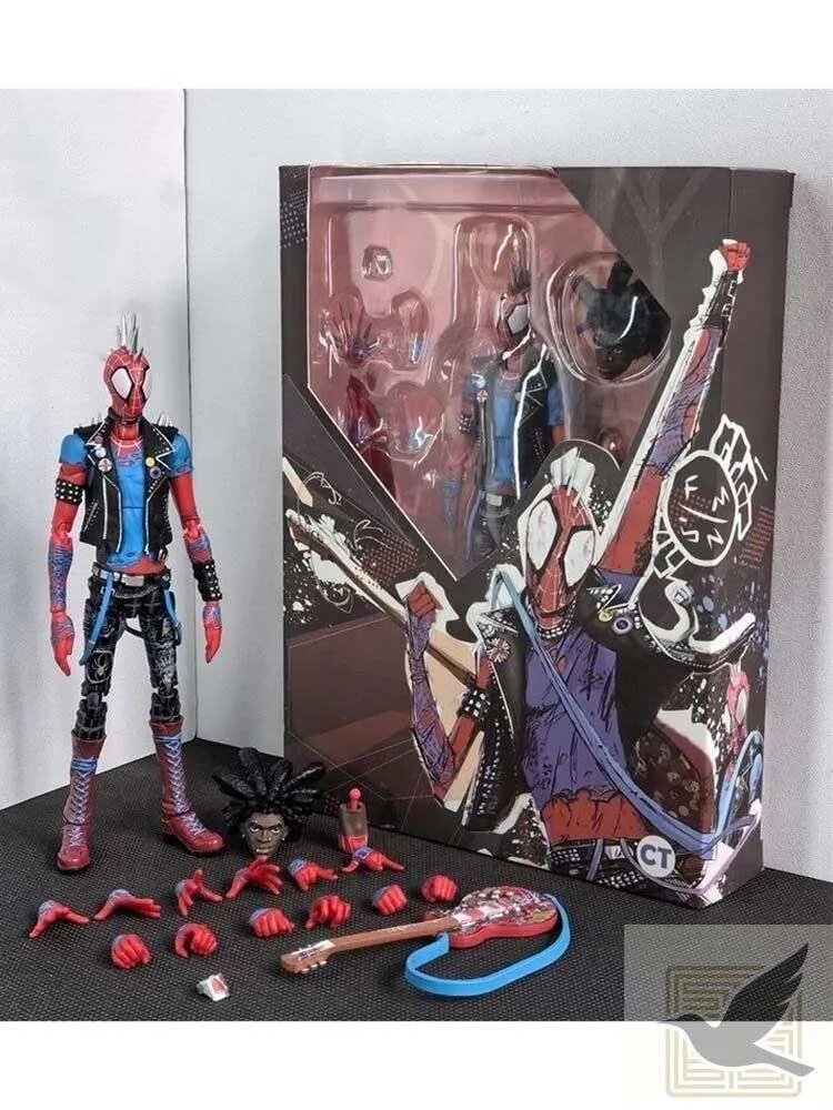 Человек паук фигурка/Hobart "Hobie" Brown , Punk, Spider-Man: Across the Spider-Verse, подвижные фигурки,15 см