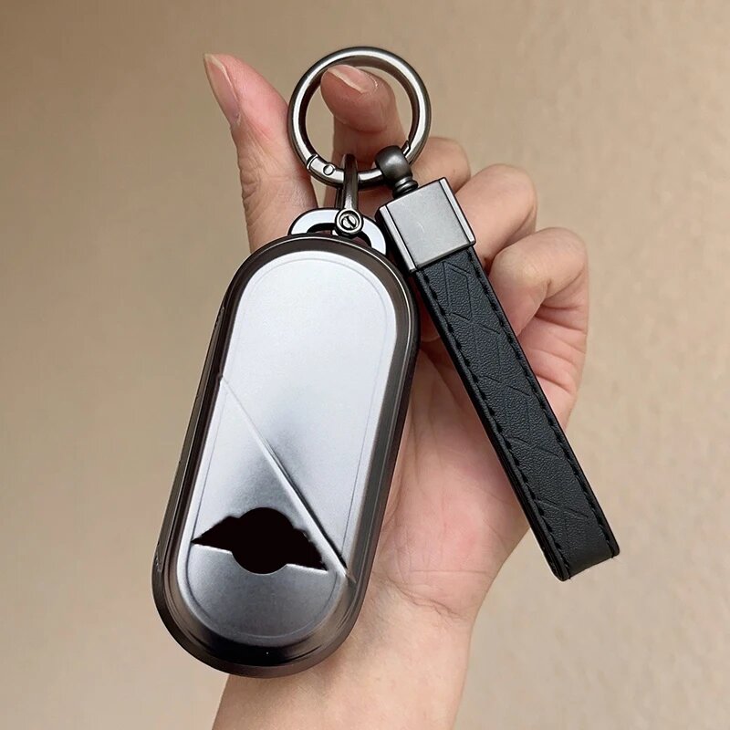 Серый автомобильный брелок из ТПУ, чехол для ключей, защитный чехол для Bmw Mini Countryman Cooper One 2023 2024, держатель для пульта дистанционного управления, брелок для ключей