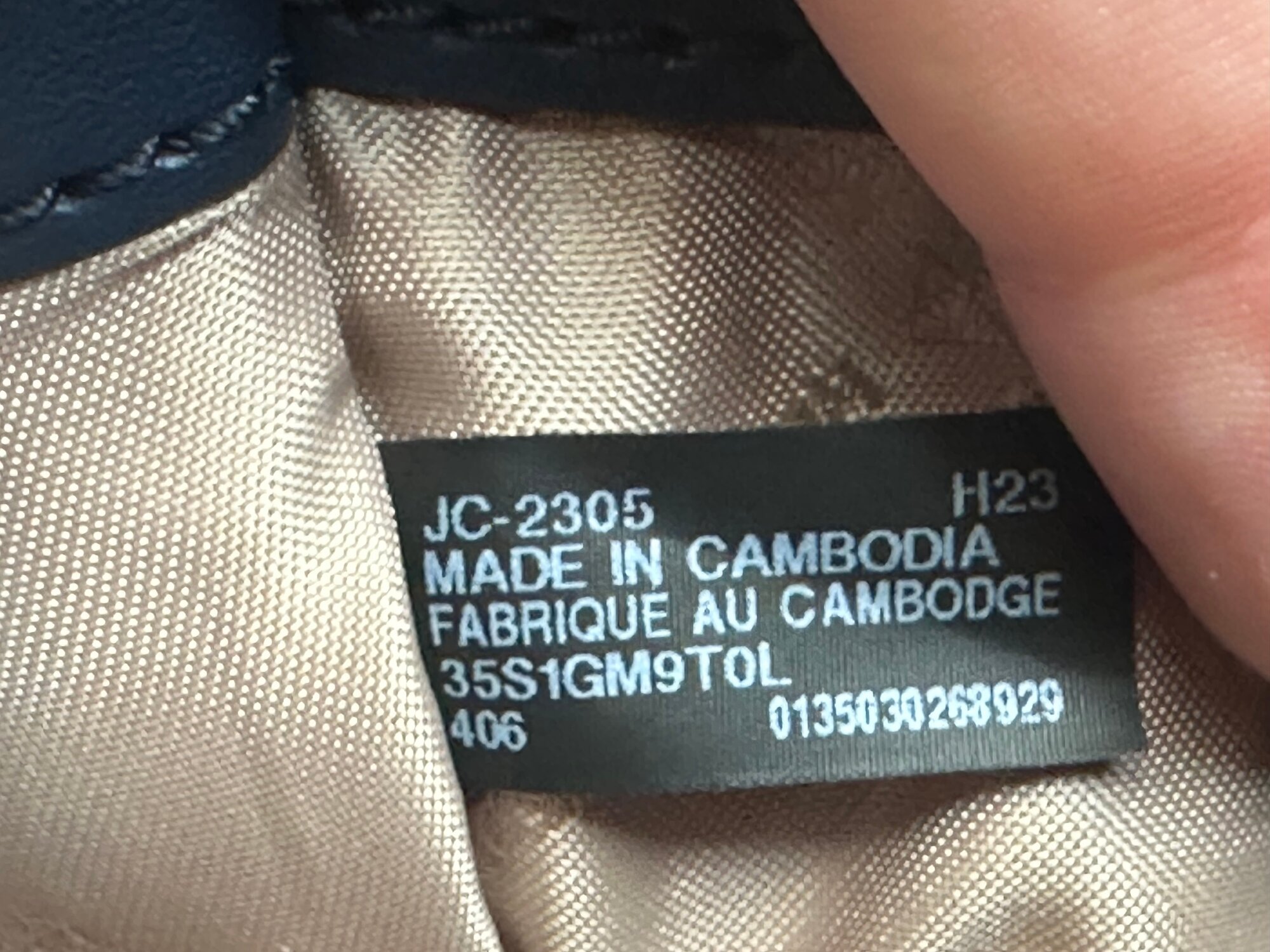 Сумка кросс-боди MICHAEL KORS нет, фактура гладкая, синий — фото 1