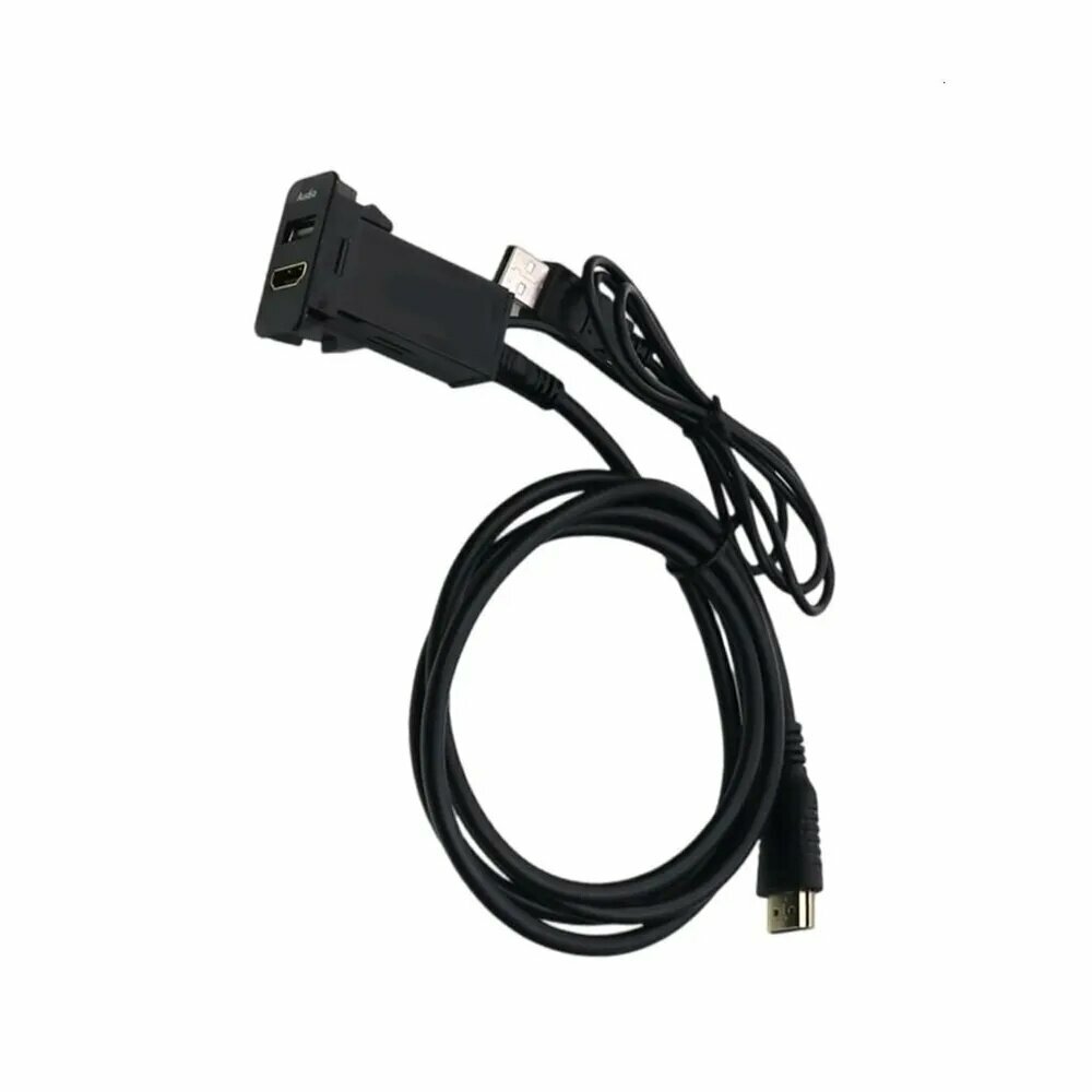 Адаптер питания, Автомобильный USB-аудиовход Toyota, разъем для видеовхода высокой четкости HDMI-маленький 22x33