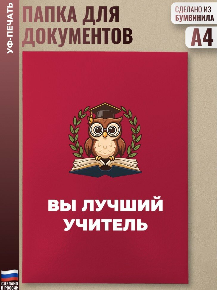 Красная папка "Вы лучший учитель"