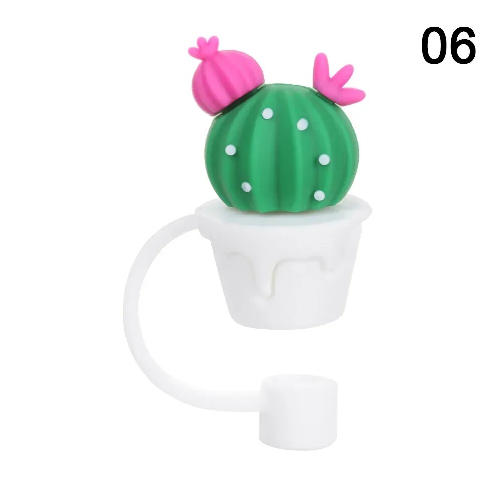 Силиконовые заглушки для соломинок, зеленые, Color: 06
