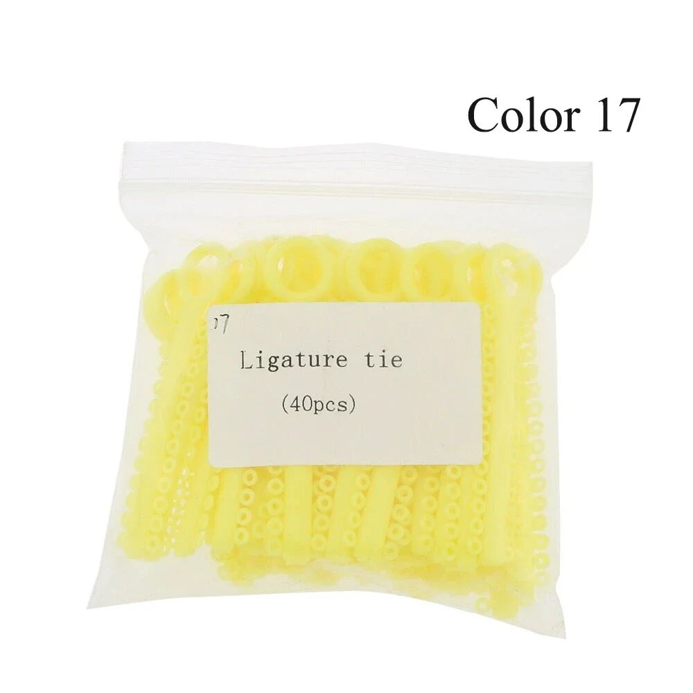 Лигатуры эластичные Color17, 40 шт.