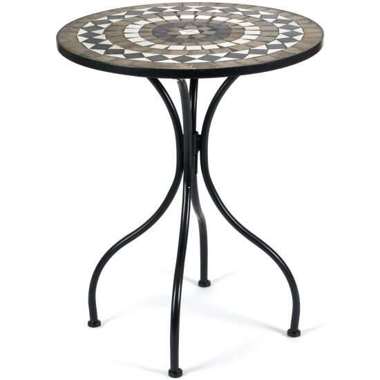 Стол Tetchair Secret de Maison ROMEO (mod. PL08-7451RV) металл, 60*72см, черный /плитка "калейдоскоп"