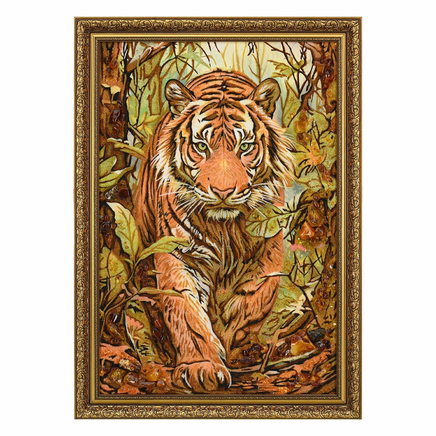 301640 НП Картина Янтарная " тигр" 60*40 см