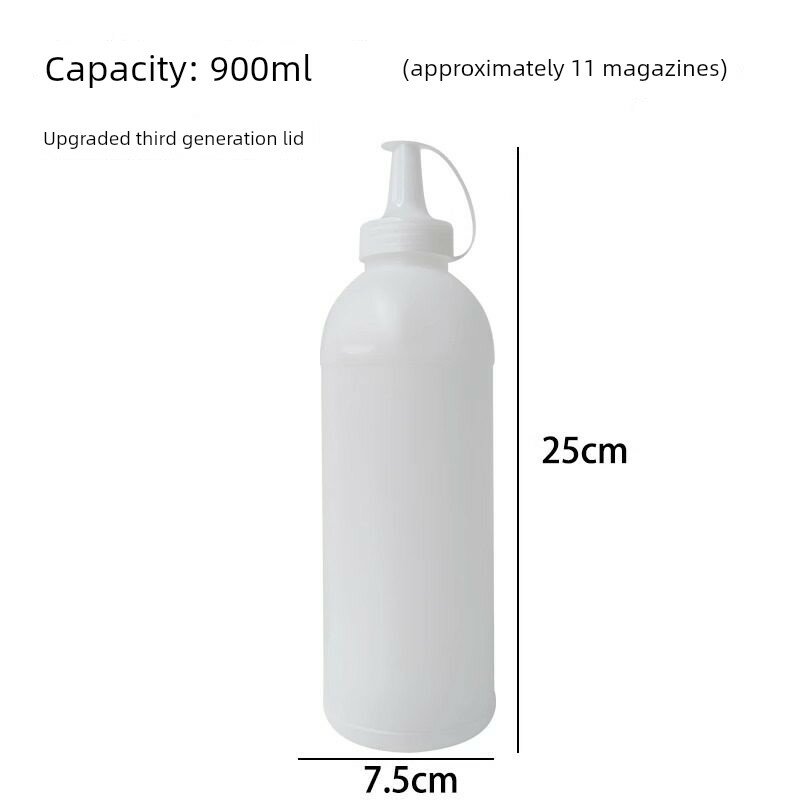 900 мл Улучшенная Белая Бутылка для Заполнения Пистолета с Вместимостью 11 Клипов для Наружных Игр