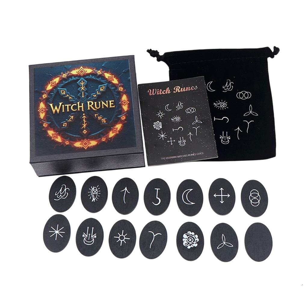 Руны из дерева для настольной игры, Тип D