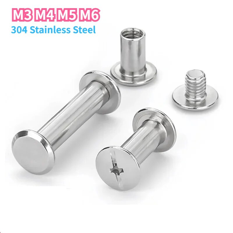 Винты-заклепки Чикаго из нержавеющей стали М3-М6 M5(5Pcs), 6mm