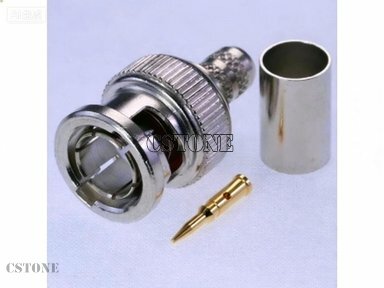 BNC штекер обжим для 3C-2W; 1.2GHz VSWR1.25 (надежный китайский аналог)