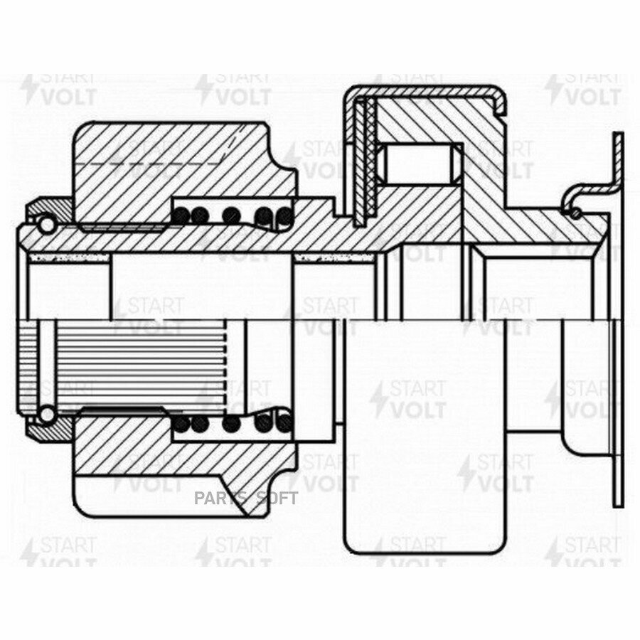 VCS 2613 STARTVOLT Привод стартера (бендикс) для а/м BMW X1 F48 (14-) 2.0D (VCS 2613) STARTVOLT VCS2613 | цена за 1 шт