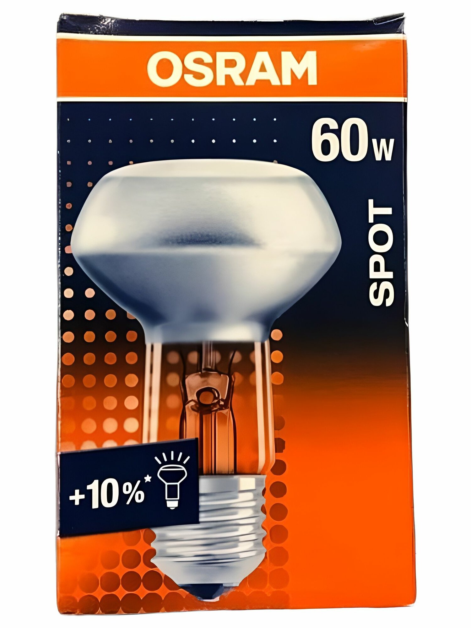Лампа Osram накаливания зеркальная R63 60W E27 Concentra Франция