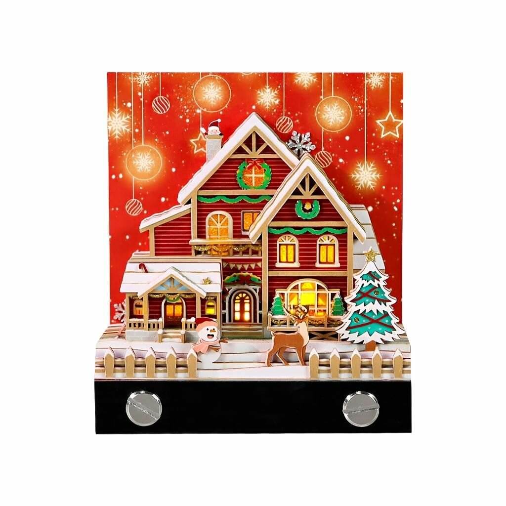 26-недельный настольный календарь "Снежный домик" с LED подсветкой