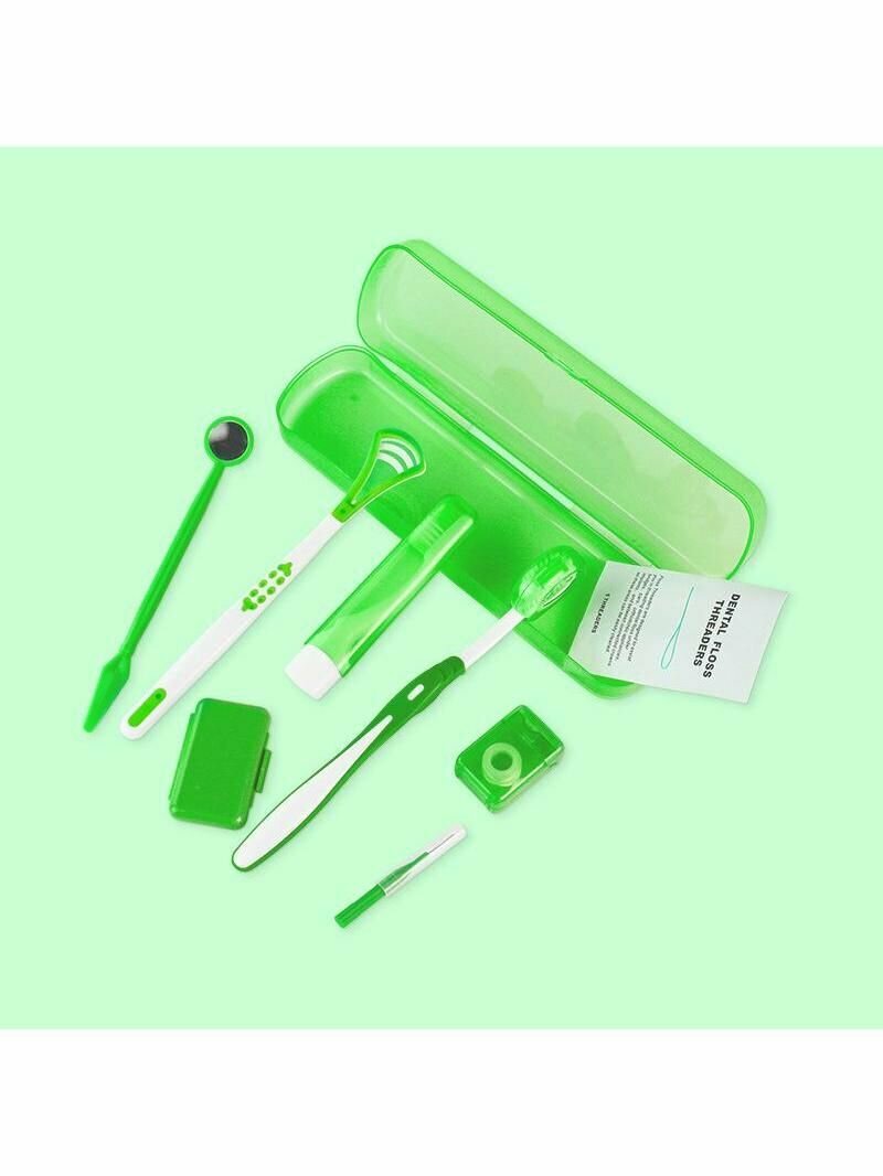 Ортодонтический набор для ухода за полостью рта из восьми частей