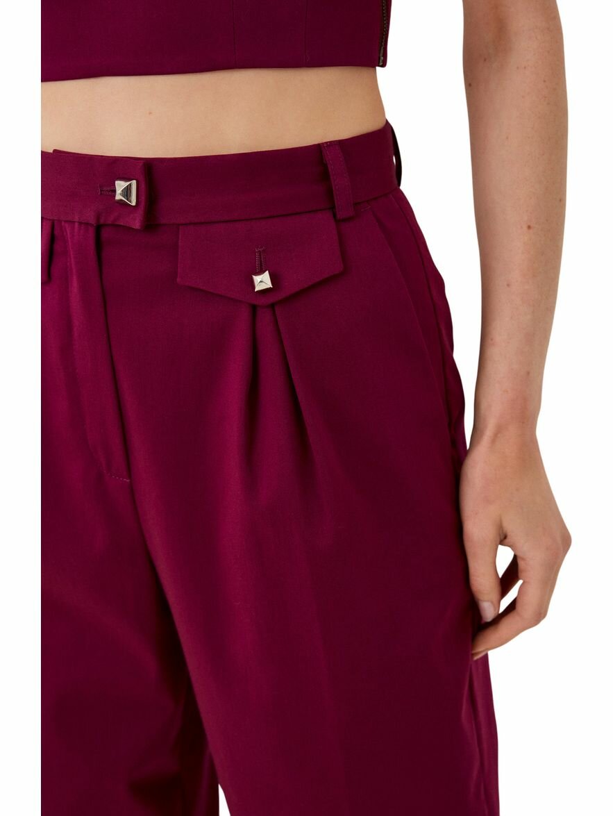Брюки бананы B.L.E.S. Trousers Shape, размер 46, розовый, — фото 1