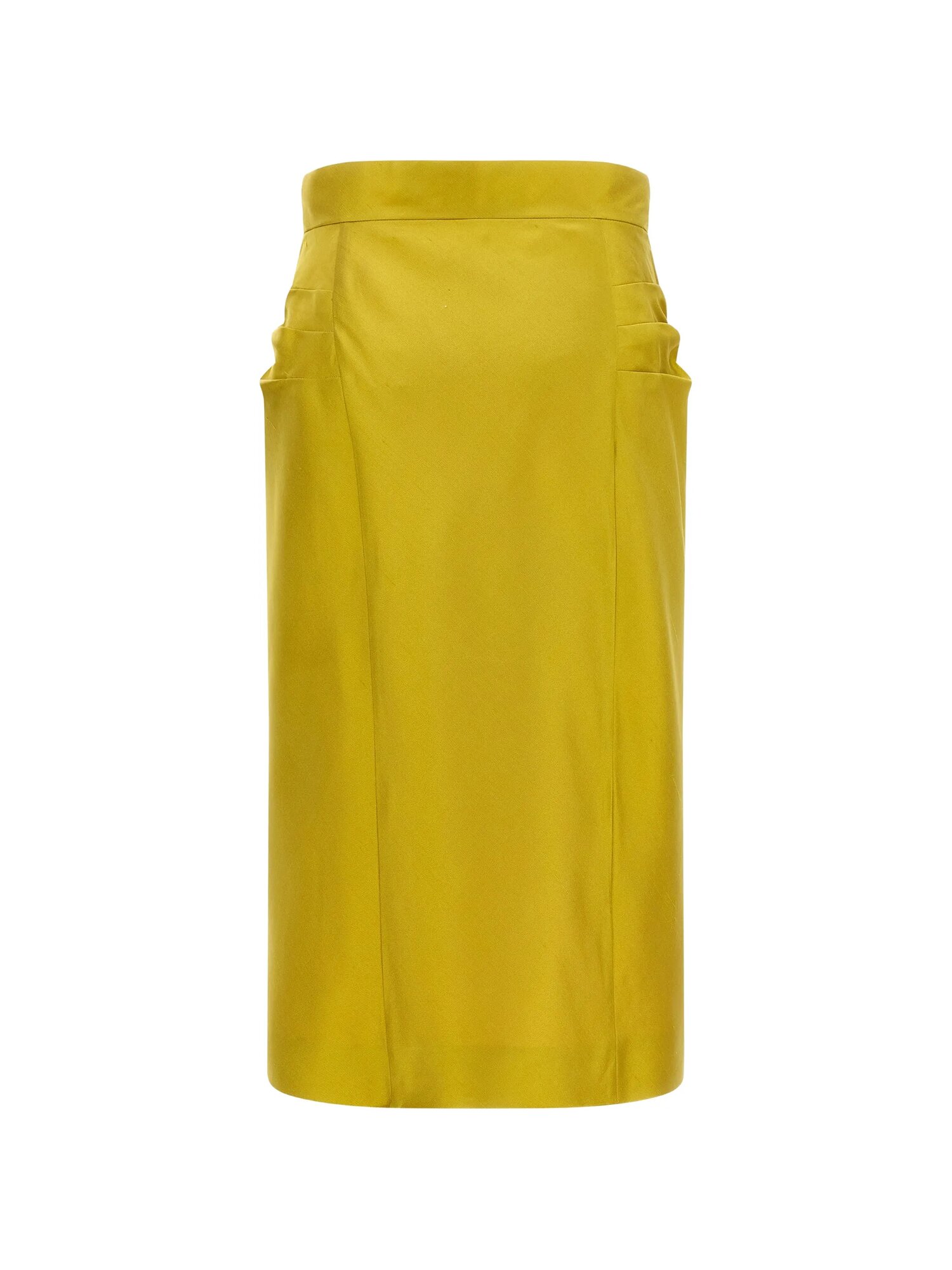 Юбка Valentino Pleated midi skirt, размер 40, Желтый — фото 1