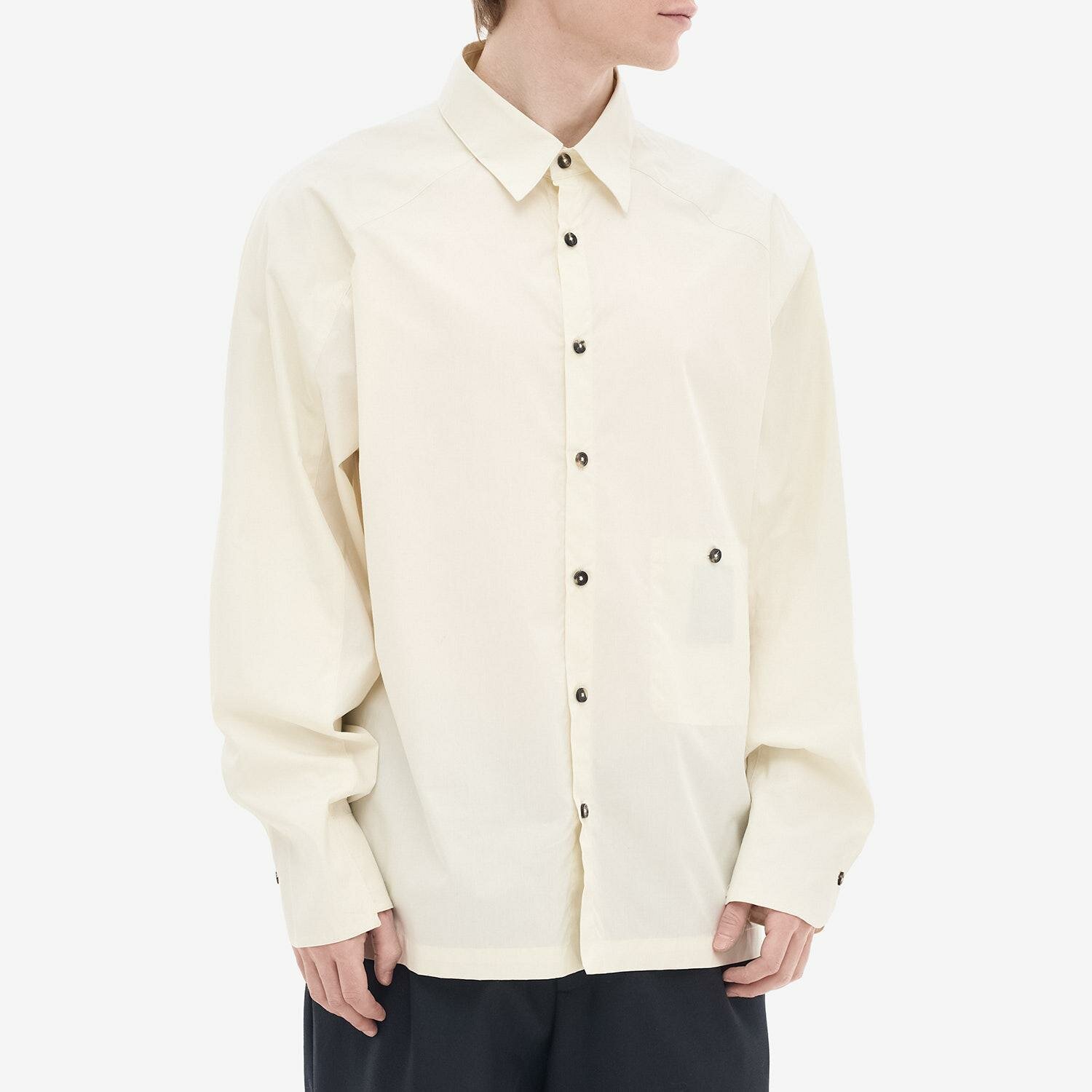 Рубашка Offret Рубашка Offret Raglan Overshirt, размер M, ivory — фото 1