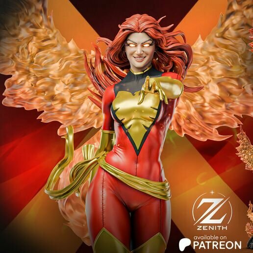 Сборная модель Jean Grey Phoenix (X-Men), 418мм для покраски