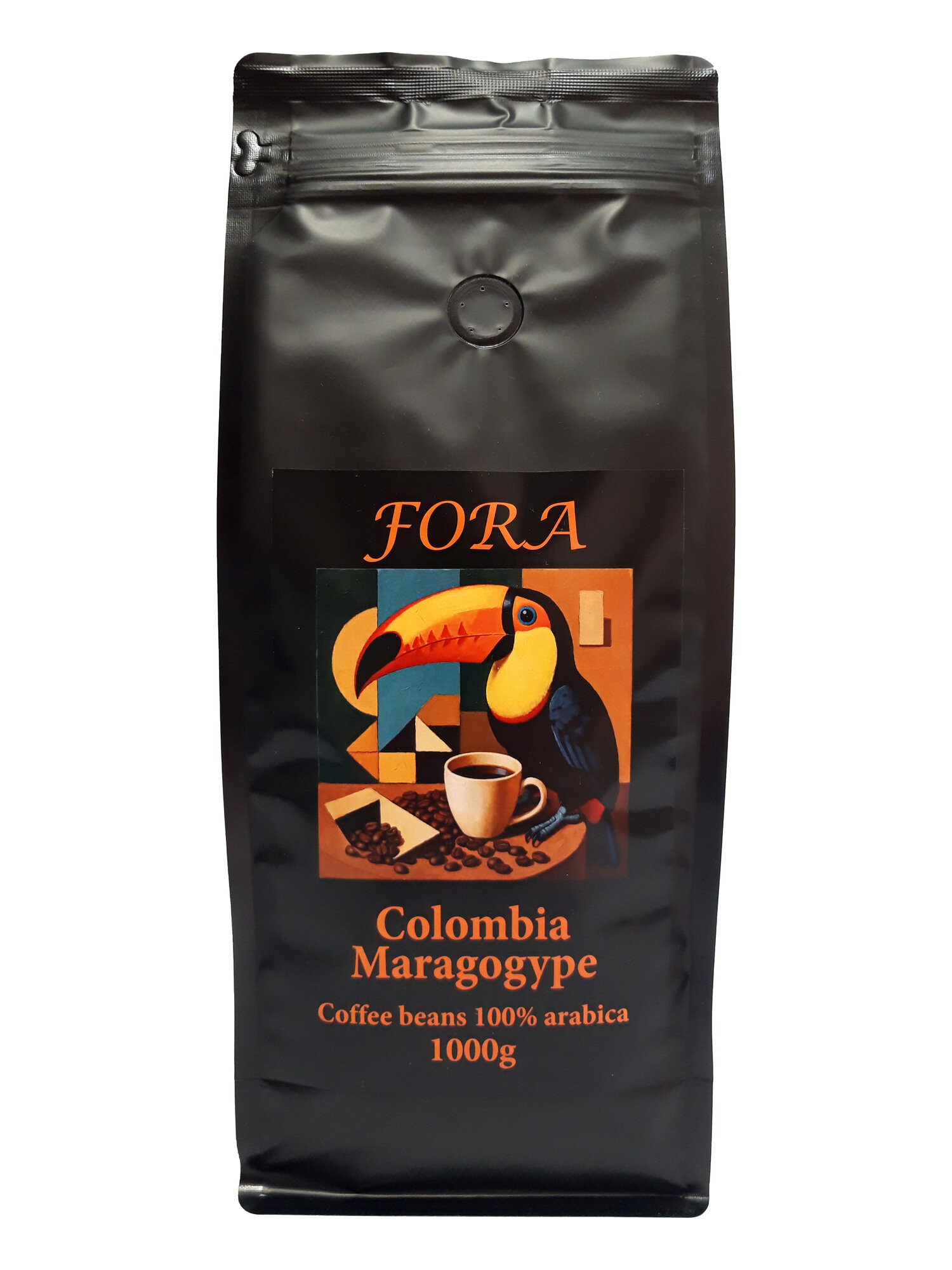 Кофе в зёрнах Колумбия Марагоджип 1 кг. Арабика 100% / FORA COFFEE