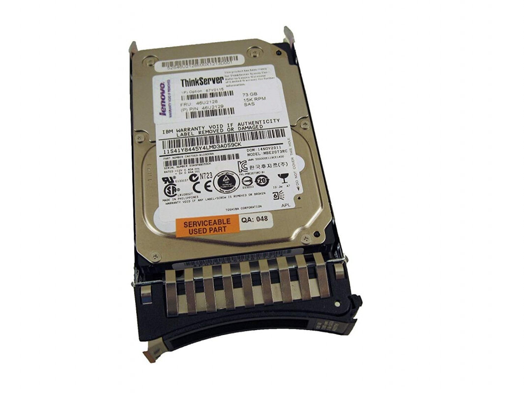 Жесткий диск Lenovo 46U2128 73Gb 15000 SAS 2,5" HDD