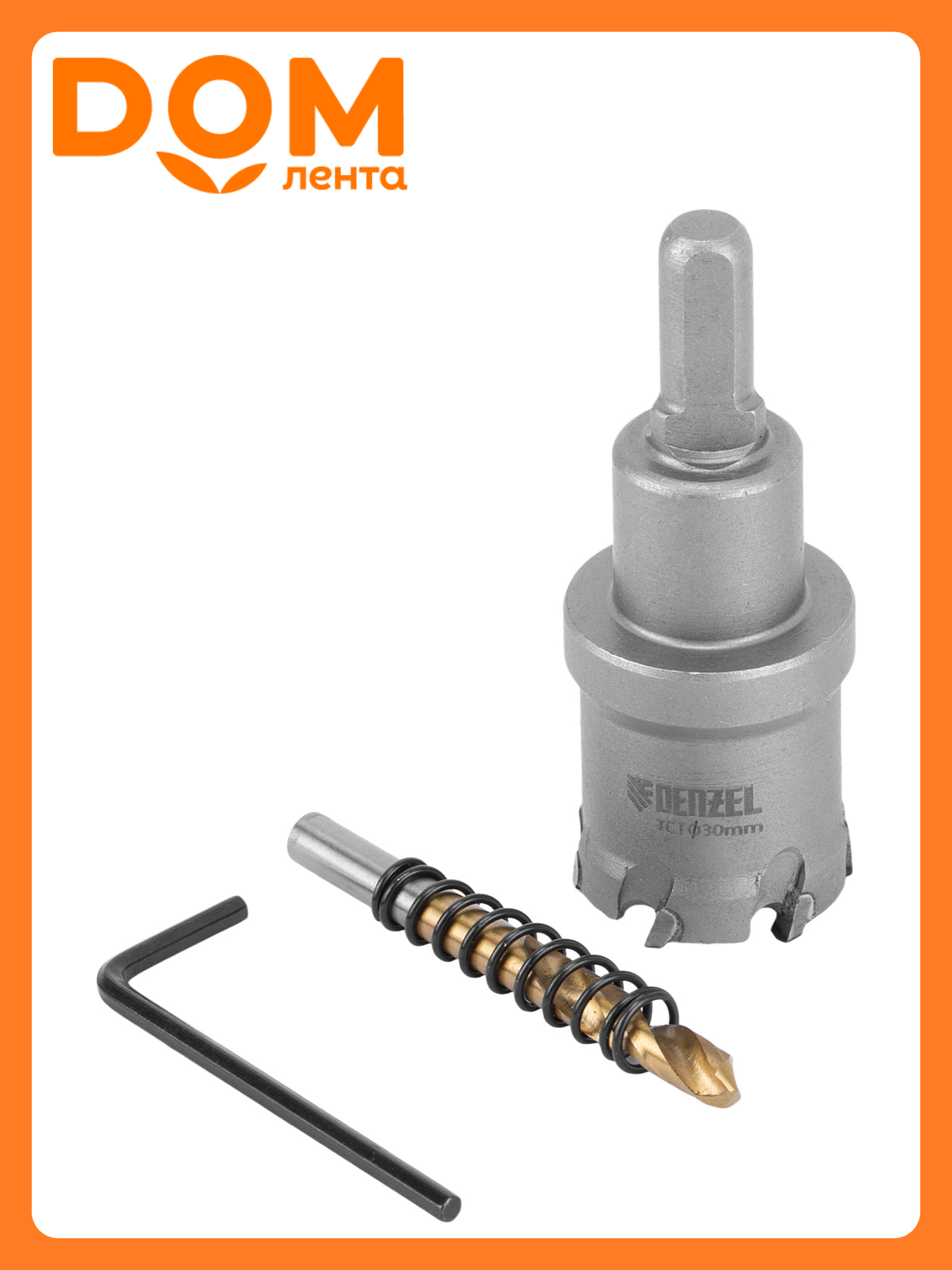 Коронка для металла Denzel 724009 30 мм