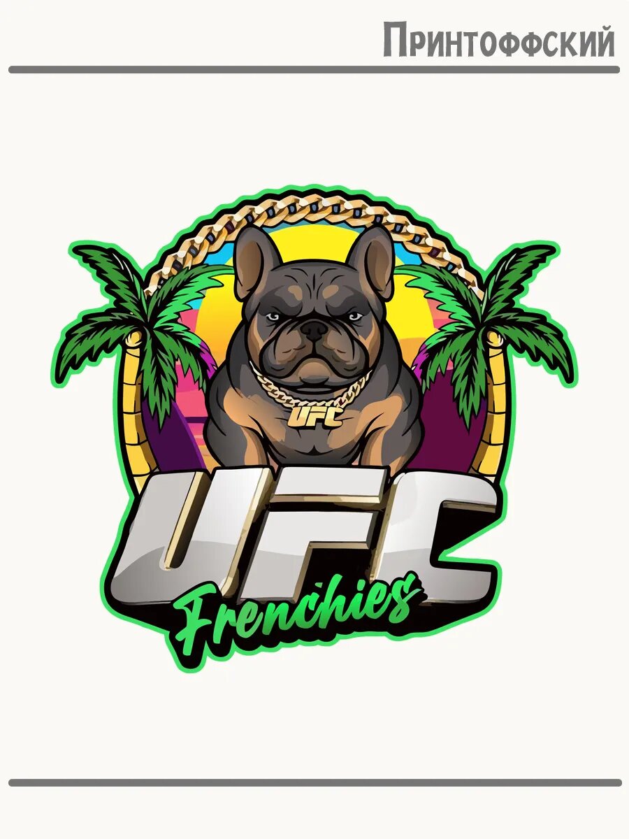 Термонаклейка для одежды и аксессуаров DTF-печать UFC