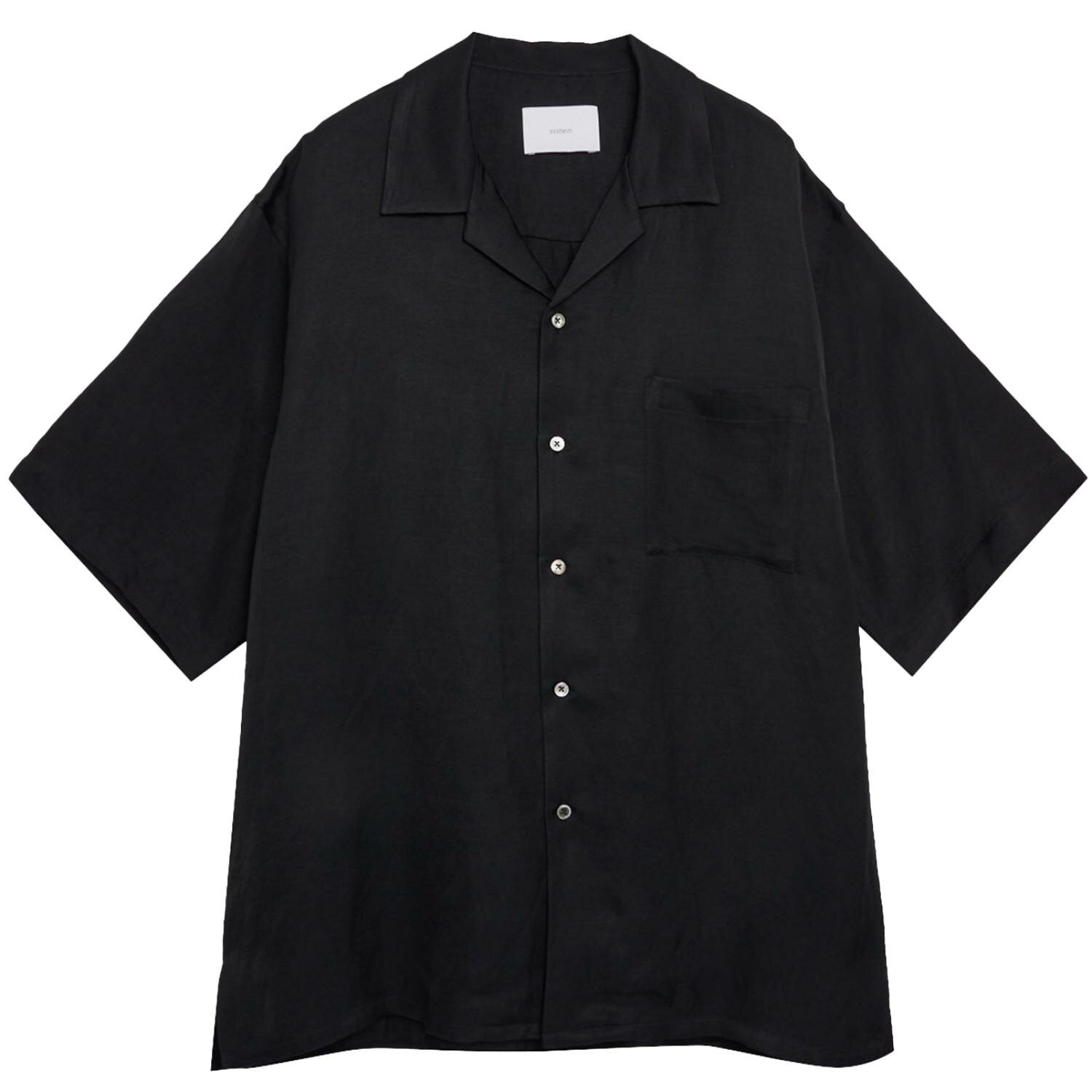 Рубашка Рубашка Ssstein Vis/Li Twill Oversized Open Collar Ss Shirt