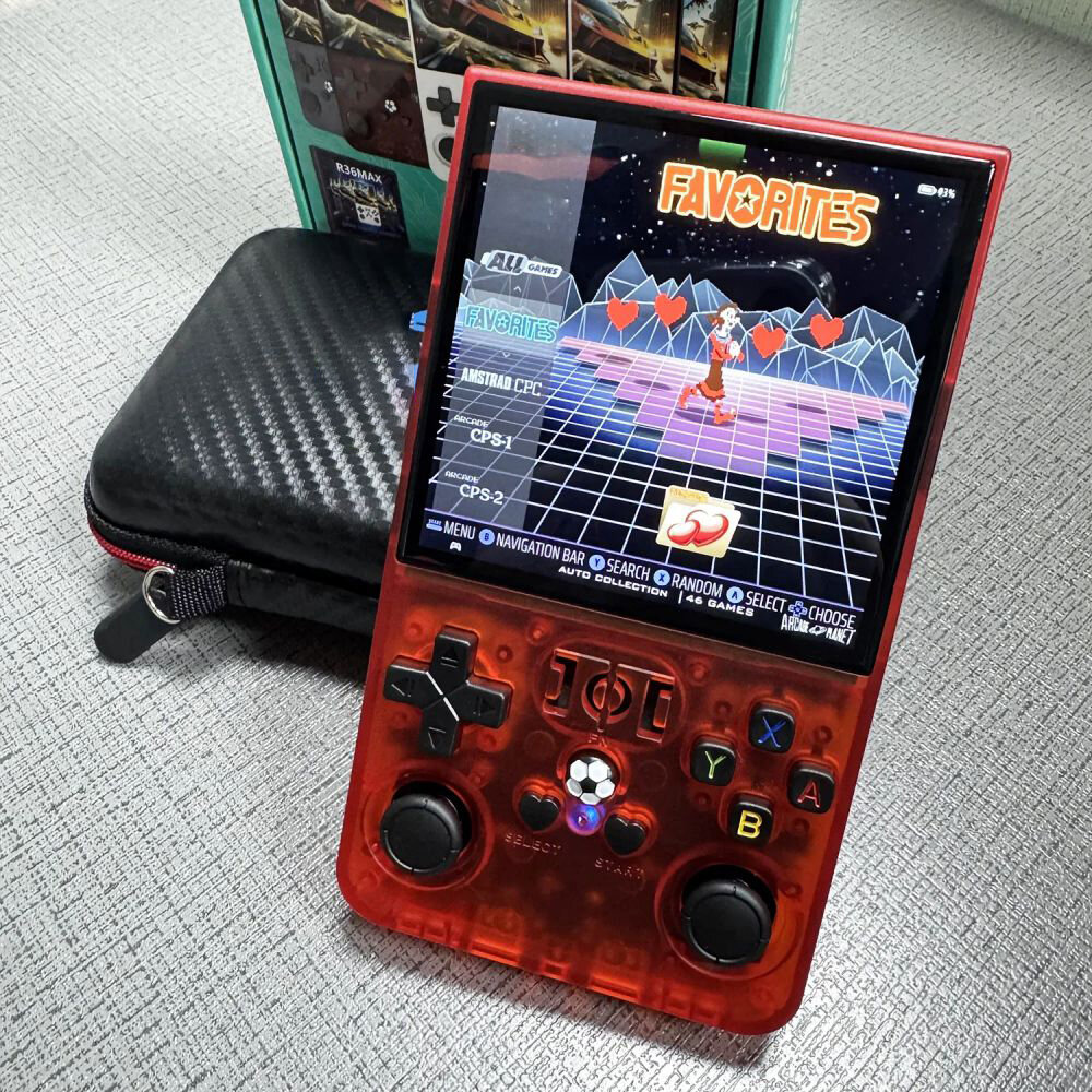 Игровая консоль R36MAX 64 ГБ 128 18000 игр система Linux 40дюймовый K36 против R36S 35дюймовый карманный видеоплеер