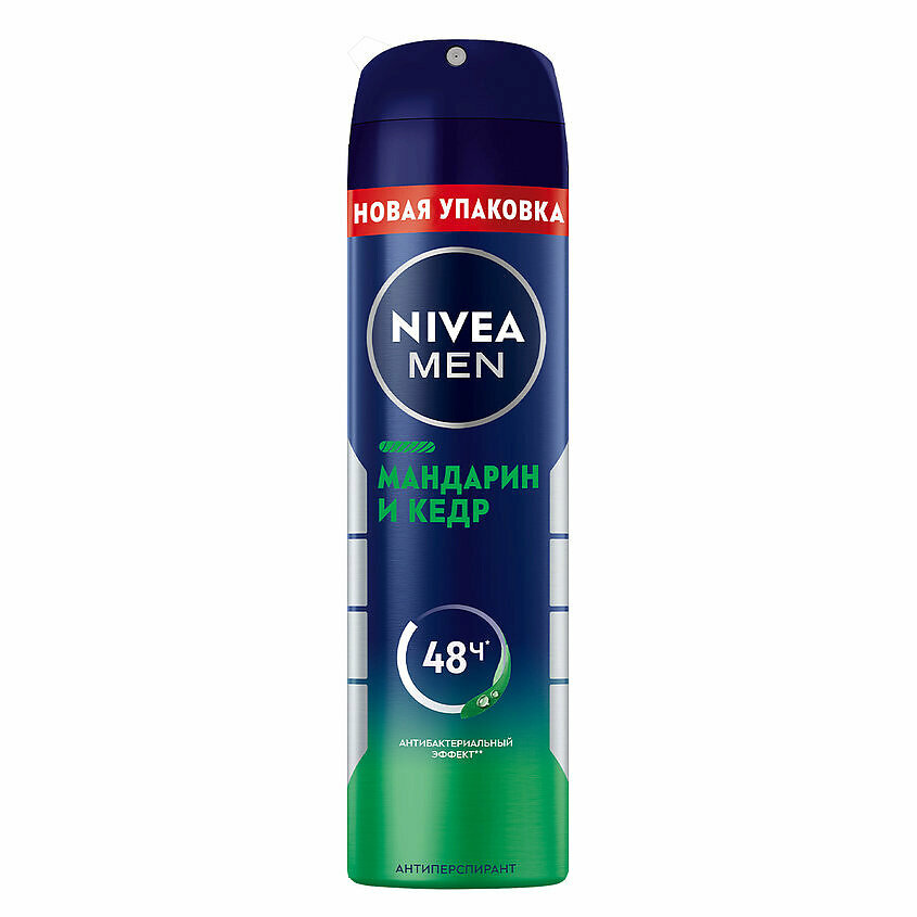 Дезодорант-антиперспирант Nivea Men спрей Мандарин и кедр , 150мл
