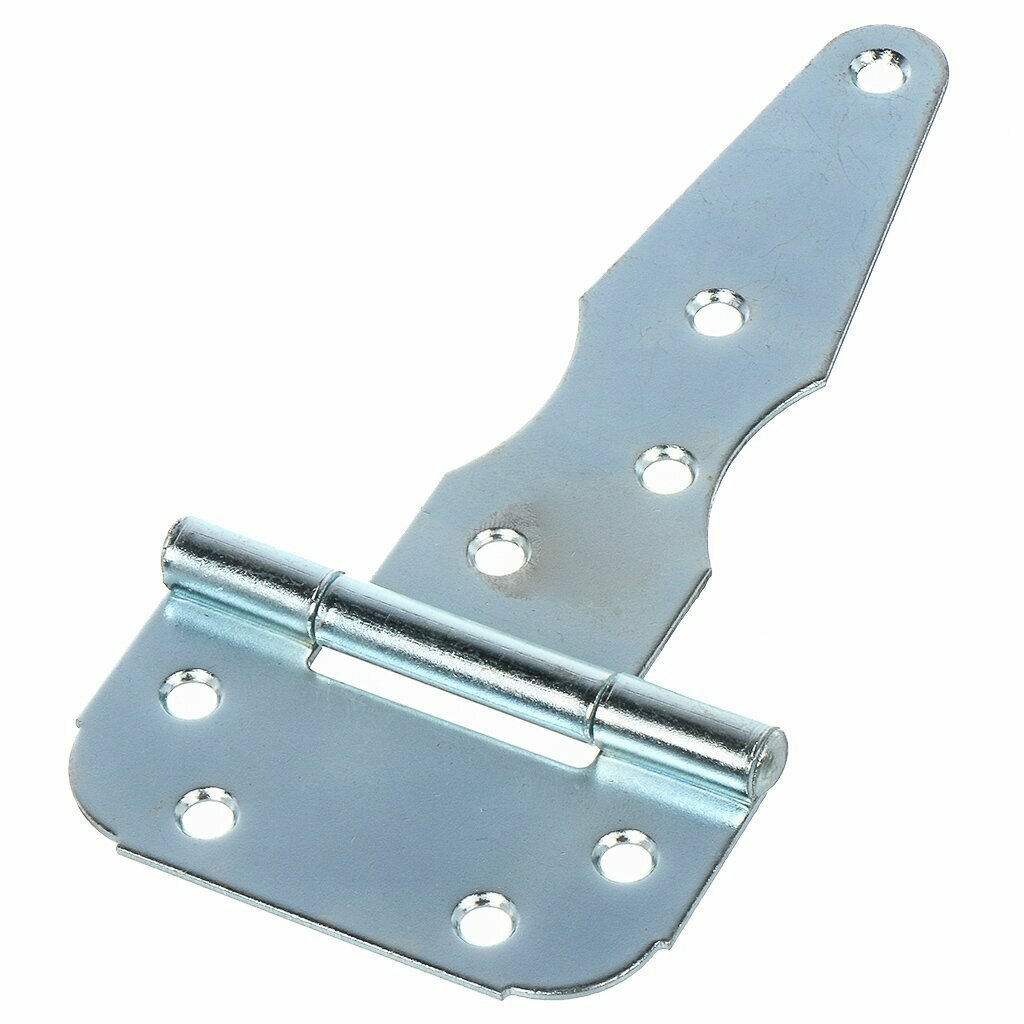 Петля-стрела Кунгур ПС-130 130 мм оцинкованная для деревянных и межкомнатных дверей, универсальная накладная петля 3522