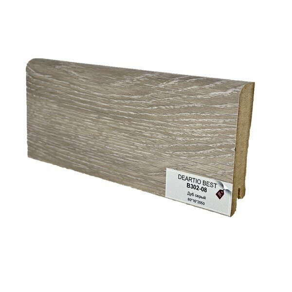 Плинтус Deartio Best Дуб серый B302-08, 1 шт.