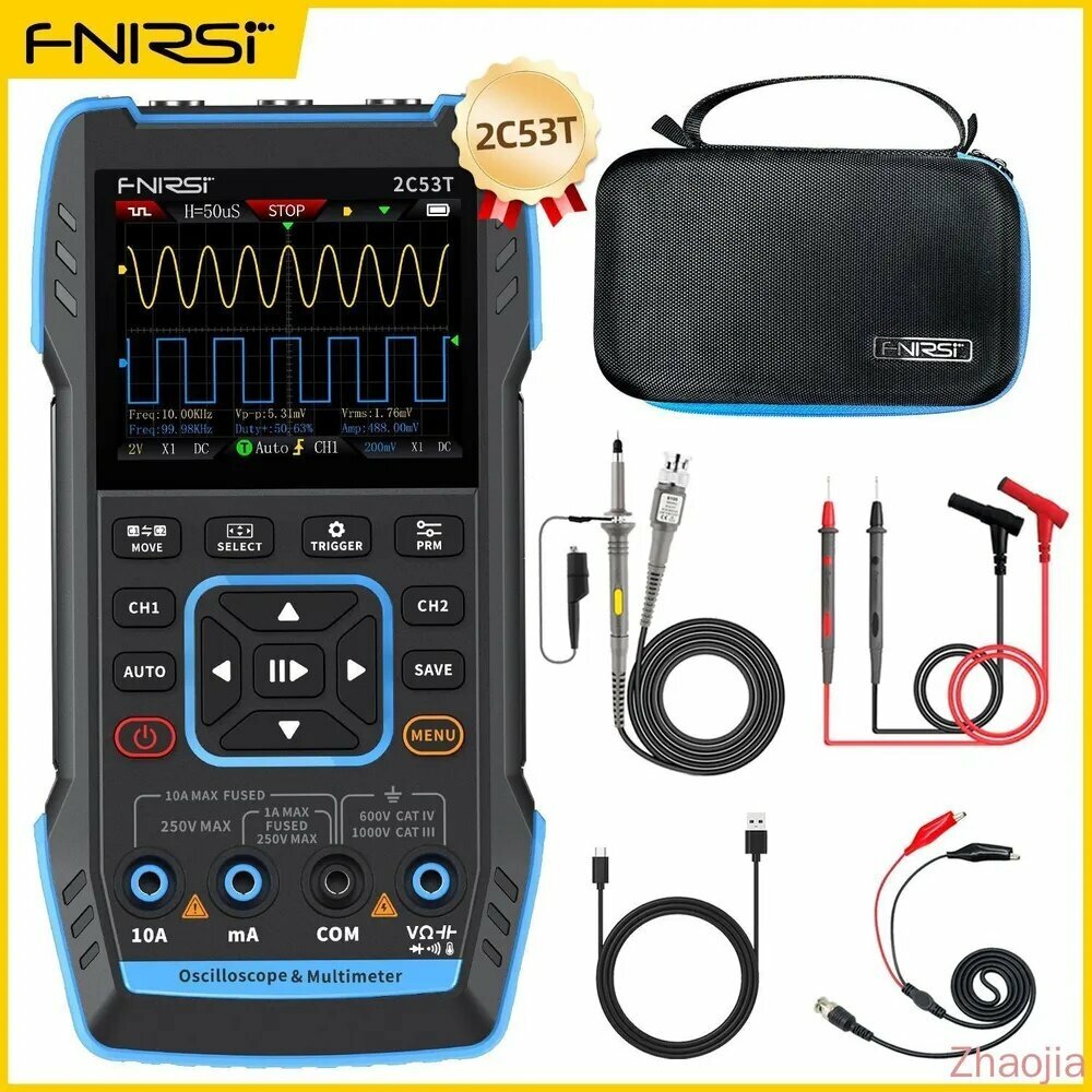 NEW FNIRSI 2C53T Детектор утечек тока