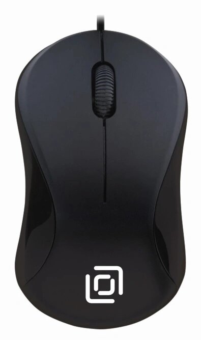 Мышь Оклик 115SR черный оптическая (1000dpi) USB для ноутбука (3but)