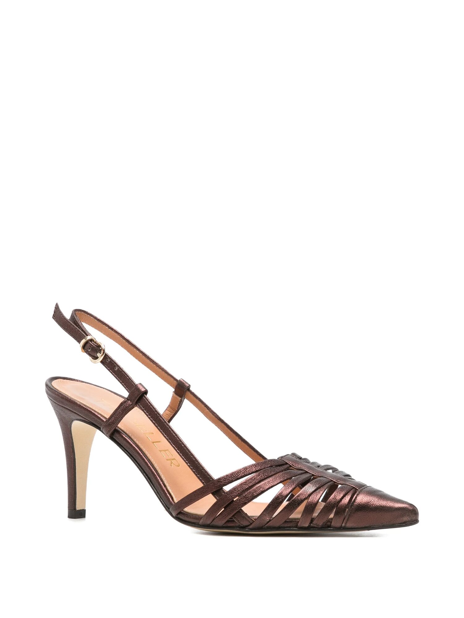 Туфли The Seller Caged slingback pumps, размер 36, brown — фото 1