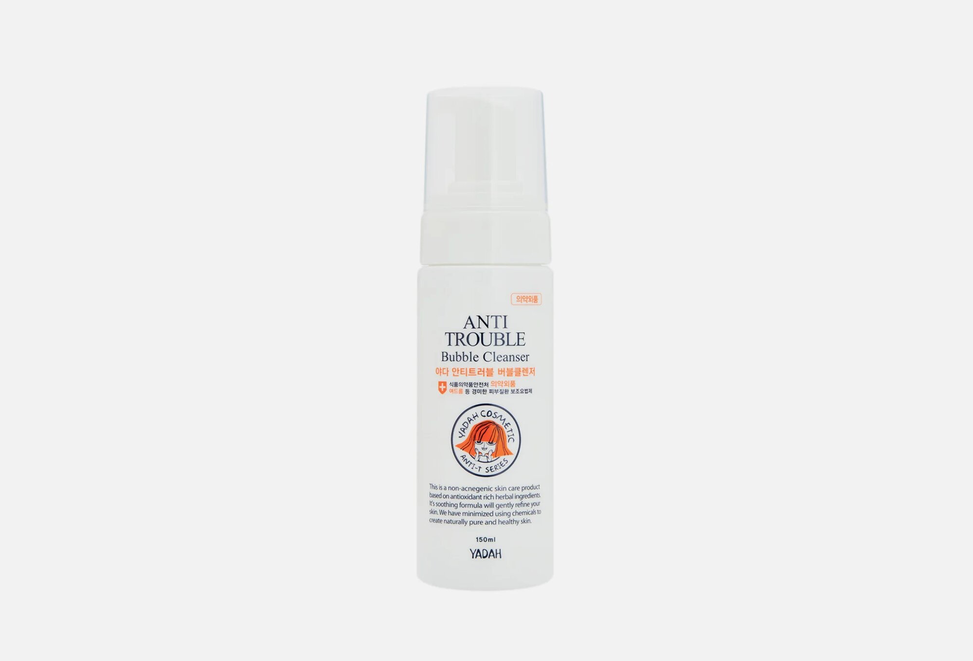 Пенка Yadah "Anti Trouble Bubble Cleanser", для проблемной кожи, 150мл